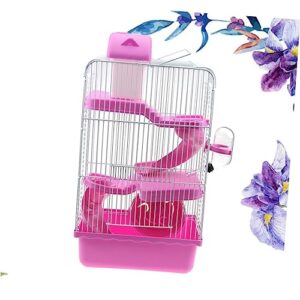 Balacoo Origami Star Paper Strips Pet Cage Villa Cage for Small Pets Pet House Hamster Guinea Pig Chinchilla Cage Small Animals Pink Travel Chinchilla Cage Hamster Cage Cool Ashtray