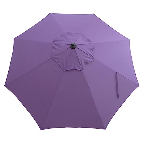 Bayside21 9' Patio Umbrella Outdoor Table Umbrella with Crank, Auto Tilt, Durable Polyester Fabric Umbrella Canopy, Faded Resistant, UV Protection SPF 50+, Solartex Fabric Purple