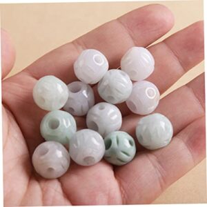 KJHBV 5pcs Glassine Colorful Beads Circle Beads Glass Spacer Bead Crystal String Beads Gemstone Beads Beading Jewelry Set Craft Beads Kit Jewelery Making Beads Pendant Scattered Beads