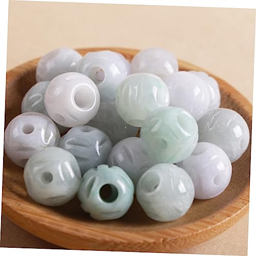 KJHBV 5pcs Glassine Colorful Beads Circle Beads Glass Spacer Bead Crystal String Beads Gemstone Beads Beading Jewelry Set Craft Beads Kit Jewelery Making Beads Pendant Scattered Beads