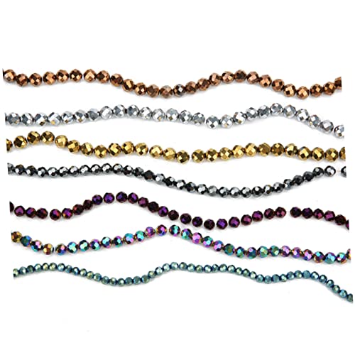 TEHAUX 192pcs DIY Kits Bulk Bracelets Loose Beads for Jewelry Making Beads in Bulk Gemstones Bulk Bracelet Beads DIY Beads Beading Kits Crafts Scattered Beads Bead Chain Colorful Gasket