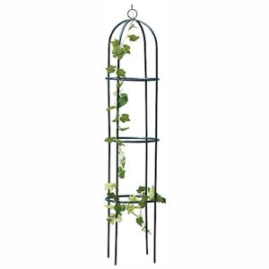 black trellis coated metal garden rose decor trellis,flower climbing frame, for climbing plants, roses and flowers(18.5 * 2.9m)