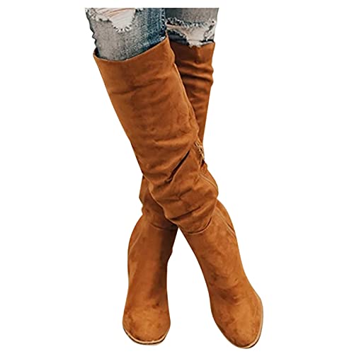 Boots Squared Women's Thigh Up Ladies For Womens Shoes Zip Cowboy Toe Boots women's boots Knee High Cowboy Boots Women