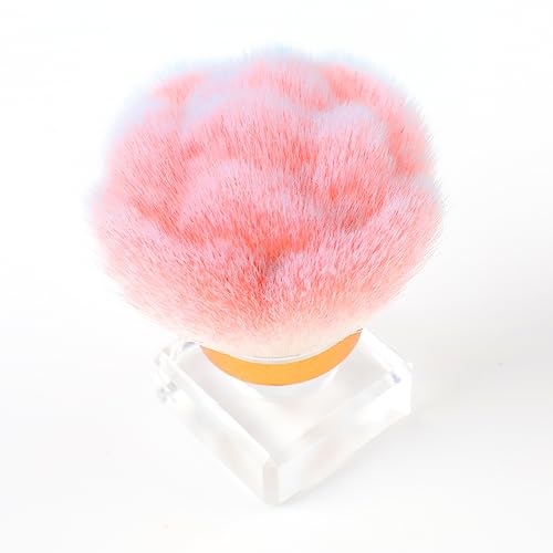 ANGNYA Dust Brush for Acrylic Nails, Pink Rose Soft Brush Nail Art Dust Powder Remover Makeup Brushes Manicure Brush Clean Up Tools Nail Art Brush