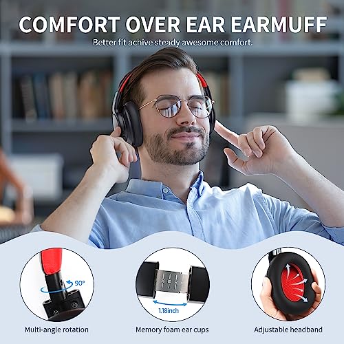 AUSDOM Active Noise Cancelling Headphones: Bluetooth Over Ear Wireless ANC Headphones with Microphone, 50H Playtime, Deep Bass, Hi-Fi Sound, Comfortable Ear Cushions for Travel Work Cellphones