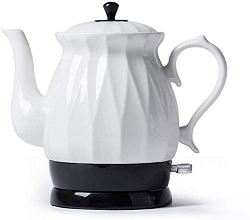 SieHam Kettles,Ceramic Kettle Teapot-Retro 1.7L Stainless Steel Jug,Bpa-Free,Automatic Power off Fast Boiling 1350W Water for Tea,Coffee,Soup,Oatmeal-Removable Base,Boil Dry Protection