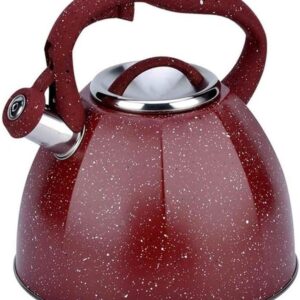 Stove Top Kettle Whistling Tea Kettle 3.7L Teapot For Stove Top Stainless Steel Whistle Teapot Hot Water Quick Boil With Heat Resistant Handle Kettle Stovetop Tea Kettle Stovetop (Color : Red, Size