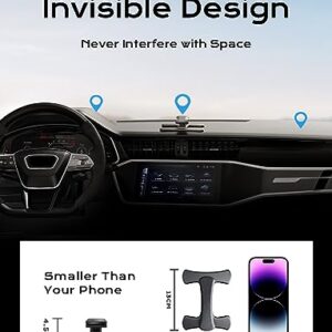 LISEN Dashboard Phone Holder for Car, Dashboard Mount [ Never Slip& Fall] Universal Car Phone Holders for iPhone Dash Accessories Compatible with iPhone 15 Pro Max Plus 14 13 12 Mini Samsung All