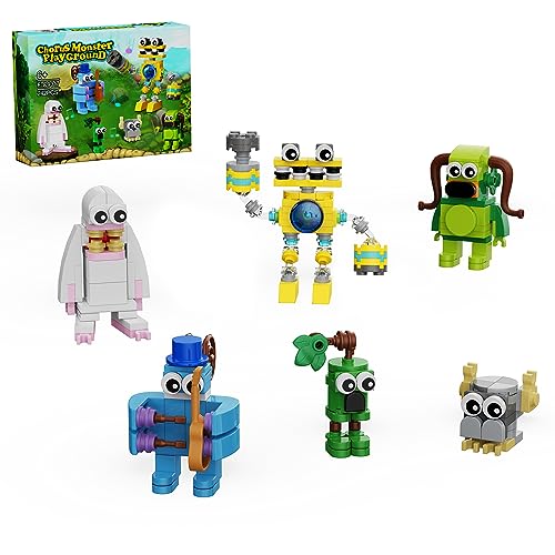 Singing Building Set, Monsters Action Figure Game Toy Collectible Decoration Building Toy, Compatible for Lego, Great Gift for Fans, Boys and Girls 6+ Years Old (242 Pieces)