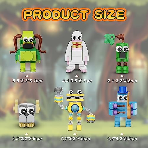 Singing Building Set, Monsters Action Figure Game Toy Collectible Decoration Building Toy, Compatible for Lego, Great Gift for Fans, Boys and Girls 6+ Years Old (242 Pieces)