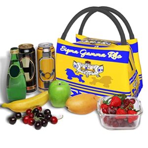 Sigma Gamma Rho Lunch Bag Reusable Insulated Lunch Bag Portable Leak-Proof Large-Capacity Picnic Travel Work Lunch Bag