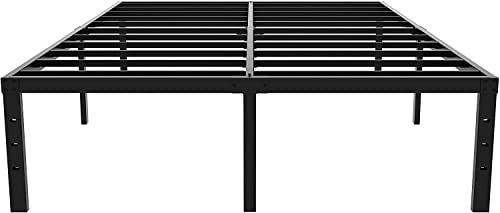 Sealvvos 10 Inch California King Bed Frames No Box Spring Needed, Heavy Duty Metal Platform with Steel Slat Support, Noise Free, Easy Assembly, Black