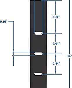 Sealvvos 10 Inch California King Bed Frames No Box Spring Needed, Heavy Duty Metal Platform with Steel Slat Support, Noise Free, Easy Assembly, Black