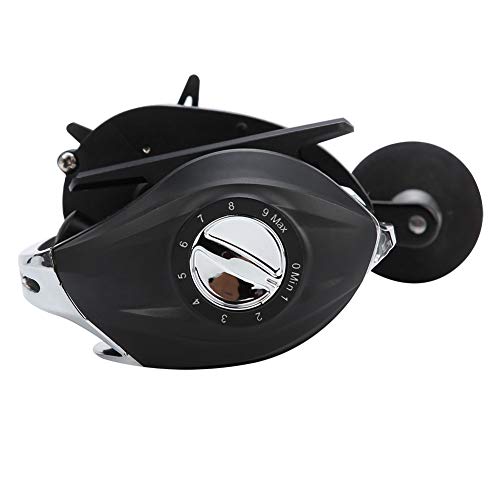 Baitcasting Fishing Reel, New Compact Design Baitcaster Fishing Reel High Speed 7.3:1 Water Drop Wheel for Saltwater Sea Fishing TT1 (左手轮)