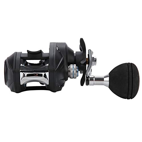 Baitcasting Fishing Reel, New Compact Design Baitcaster Fishing Reel High Speed 7.3:1 Water Drop Wheel for Saltwater Sea Fishing TT1 (左手轮)