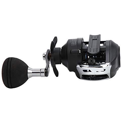 Baitcasting Fishing Reel, New Compact Design Baitcaster Fishing Reel High Speed 7.3:1 Water Drop Wheel for Saltwater Sea Fishing TT1 (左手轮)