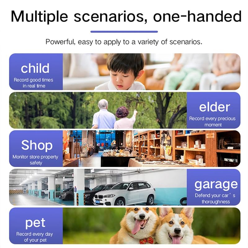 Hidden Spy WiFi Security Camera Wireless Indoor Outdoor Camera Nanny Cam Smart Home Baby Cams Pet Dog Cat Camera Indoor Outdoor Baby Camera 1080P Remote Portable Camera Phone APP Room 1080P Camera