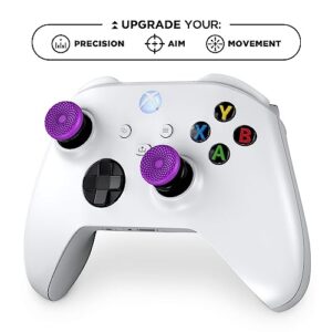 KontrolFreek FPS Freek Frenzy for Xbox One and Xbox Series X Controller | Performance Thumbsticks | 1 High-Rise, 1 Mid-Rise | Purple/Black