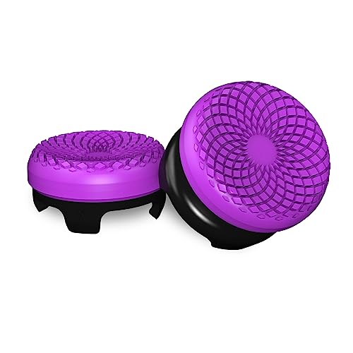 KontrolFreek FPS Freek Frenzy for Xbox One and Xbox Series X Controller | Performance Thumbsticks | 1 High-Rise, 1 Mid-Rise | Purple/Black