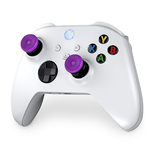 KontrolFreek FPS Freek Frenzy for Xbox One and Xbox Series X Controller | Performance Thumbsticks | 1 High-Rise, 1 Mid-Rise | Purple/Black