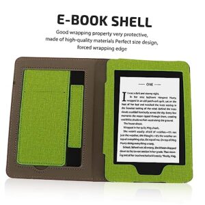 UKCOCO Tablet Case E-Reader Cover for E- Reader Ebook Reader Case Reader Tablet E-Reader Protective Case Auto Wake Protective Case E-Reader Cover Green Imitation Leather Paper Hand Rest