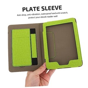 UKCOCO Tablet Case E-Reader Cover for E- Reader Ebook Reader Case Reader Tablet E-Reader Protective Case Auto Wake Protective Case E-Reader Cover Green Imitation Leather Paper Hand Rest