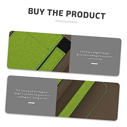 UKCOCO Tablet Case E-Reader Cover for E- Reader Ebook Reader Case Reader Tablet E-Reader Protective Case Auto Wake Protective Case E-Reader Cover Green Imitation Leather Paper Hand Rest