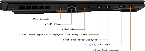 ASUS TUF Dash F15 Gaming Laptop (15.6 inches 144Hz, Intel 12th Gen i7-12650H, 16GB DDR5 RAM, 512GB PCle SSD, Geforce RTX 3070 8GB), Thunderbolt 4, Backlit KB, WiFi 6, IST Cable, Win 11 Home - Black