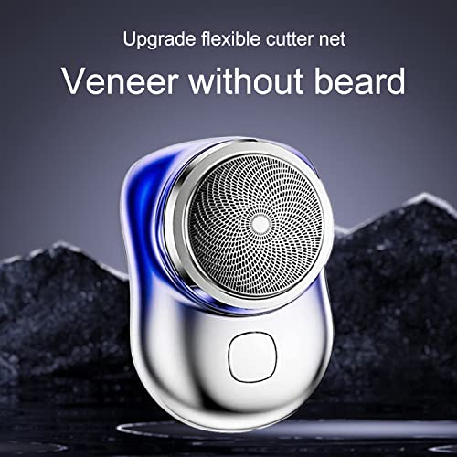 Mini-Shave Portable Electric Shaver Electric Razor for Men Powerful Storm Shaver for Men Storm Shaver Pocket Size Shaver Wet and Dry Shaver USB Rechargeable Travel 2023 Upgrade (Black)