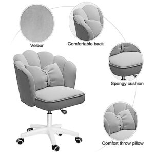 Office Chair Cute Petal Desk Chair, Modern Fabric Home Butterfly Chairs Height Adjustable Chair Makeup Chairs Computer Chairs