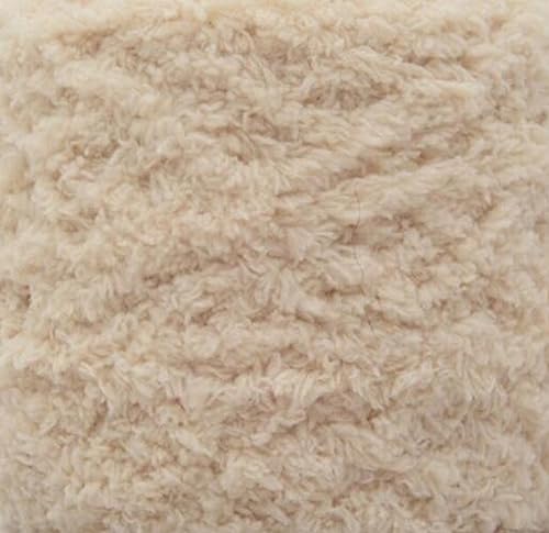 OURVER (14 Light Khaki) Celine lin One Skein Super Soft Warm Coral Fleece Fluffy Knitting Yarn Baby Blanket Yarn, 5 Rolls x100g