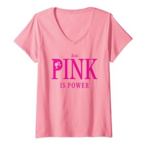 Barbie - Pink Is Power V-Neck T-Shirt