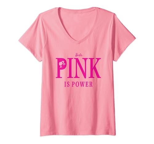 Barbie - Pink Is Power V-Neck T-Shirt