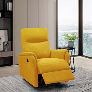 thihome elderly modern power lift electric theater reclining chair for living room bedroom-brown, yellow