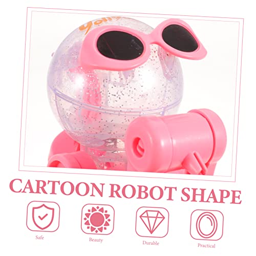 Alasum 2pcs Lollipop Robot Kids Food Toys Cake Toy Funny Lollipop Holder Lizard Toy Robot Lollipop Case Novelty Lollipop Robot Colored Lollipop Holder Kids Lollipop Holder