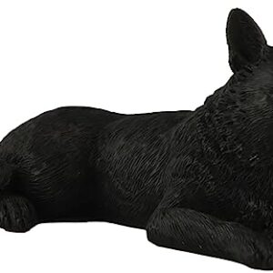 JFSM INC. 4" Mini Black German Shepherd Figurine - Black German Shepherd Gifts, Gifts for German Shepherd Lovers, Black German Shepherd Decor