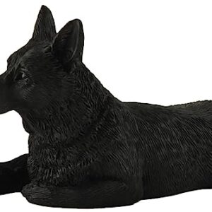 JFSM INC. 4" Mini Black German Shepherd Figurine - Black German Shepherd Gifts, Gifts for German Shepherd Lovers, Black German Shepherd Decor