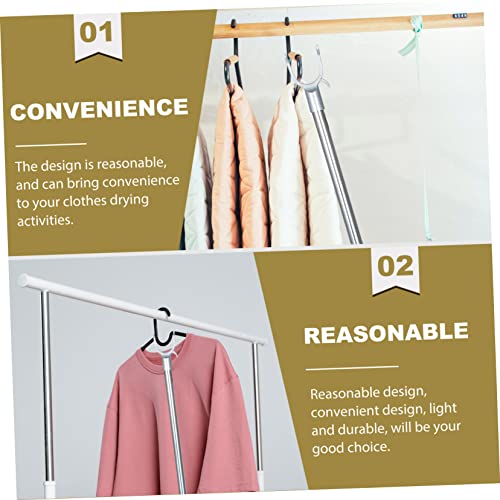 Alipis 5pcs Stitching Clothes Rail Living Room Essentials Clothes Rack Adjustable Closet Pole Specialty Tools Drying Rack Clothing Outdoor Multi Purpose Hanger Splicing Clothesline Pole