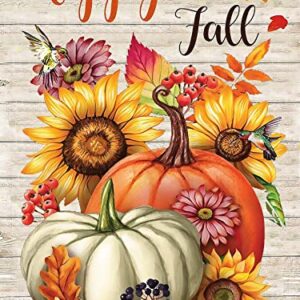 Apcufir Fall Diamond Painting Kits for Adults Beginners Round Full Drill 5D DIY Pumpkin Diamond Art Kits Sunflowers Picture Art for Home Wall Decor 12x16inch