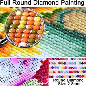 Apcufir Fall Diamond Painting Kits for Adults Beginners Round Full Drill 5D DIY Pumpkin Diamond Art Kits Sunflowers Picture Art for Home Wall Decor 12x16inch