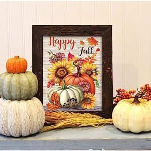 Apcufir Fall Diamond Painting Kits for Adults Beginners Round Full Drill 5D DIY Pumpkin Diamond Art Kits Sunflowers Picture Art for Home Wall Decor 12x16inch