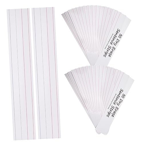 MAGICLULU 50pcs Small Dry Erase Board White Boards Homeschool Supplies White Boards for Magnetic Whiteboard Erasable White Boards Supplies Sentence Learning Strips Note A6