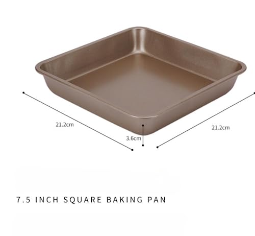 Dhjrefhhd 1Pcs Square Baking Pan Non-stick Coating Cake Baking Pan For Bread Chicken Wings Meats Cookies Cake Molds Baking Tray Golden