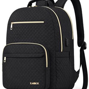 Laptop Backpack for Women, 15.6 Inch Travel Backpack for Women as Person Item Flight Approved, Waterproof Nurse Backpack, Computer Backpack Travel Bags Casual Daypacks for College, Business,Work