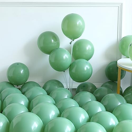 Sage Green Balloon Garland Arch Kit 139PCS Avocado Green Sand White Metallic Gold Neutral Latex Balloons for Baby Shower Bridal Shower Birthday Party Decorations