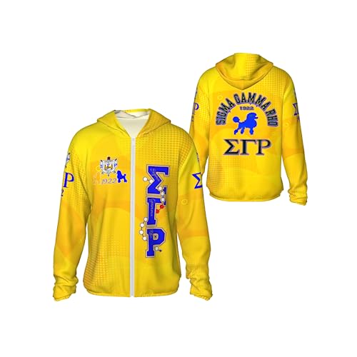 BEYLI Sigma Gamma Rho Sun Protection Hoodie, Lightweight Athletic Long Sleeve Sun Protection Hoodie for Men and Women (XXL, style 2)