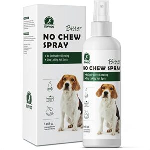 mxyoo bitter spray for dogs to stop chewing,no chew spray for puppies and cats,powerful bitter deterrent stop pets from chewing on furniture,shoes,no licking of fur,bandages,wounds