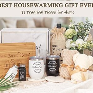 House Warming Gifts New Home(11 Piece Set), Unique Housewarming Gift Baskets for Couples, Clients, Women, New Home Gift for Home, Closing Gifts for Home Buyers, First Home Gift Ideas, New Apartment