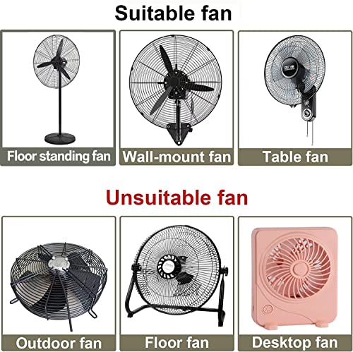 TONINT Industrial fan cover, wall fan covers,household floor fan dustproof and waterproof cover, used for 18-20 inch Industrial metal fan cover