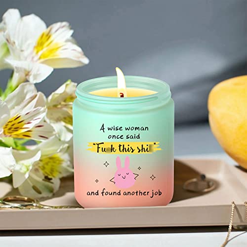 SOGLIM Scented Candle - Inspirational Gifts for New Job, Gift for Coworker Leaving for New Job - Employee Appreciation Gift Going Away Gift for Coworker - Congratulation Coworker Leaving New Job Gifts